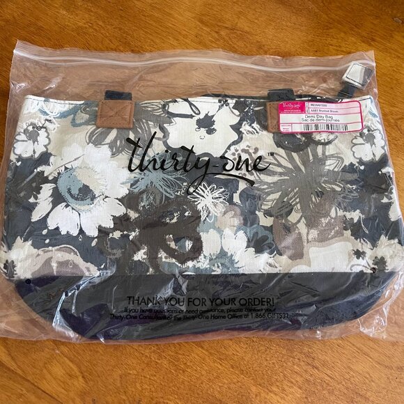 thirty-one | Bags | Thirty One New Demi Day Bag Blue Storage Travel ...